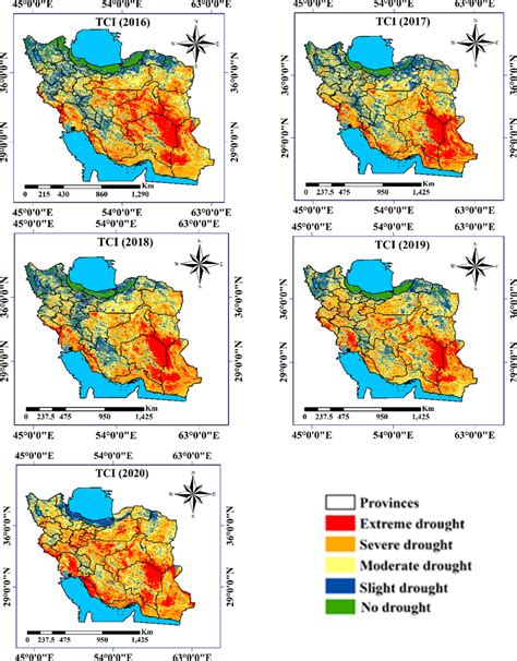Annual Temperature Condition Index Tci From 2016 To 2020 Download