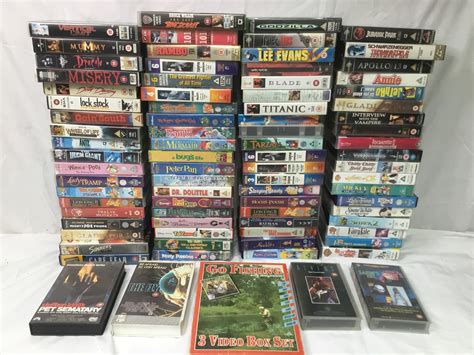 Large Amount Of Vhs Tapes Including Disney And Warner Brothers