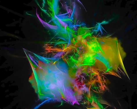 Abstract Fractal Digital Element Sparkle Card Curl Beautiful Disco