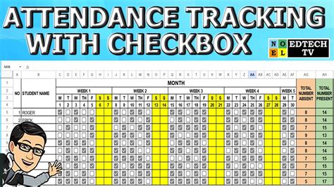 How To Create Attendance Sheets With Checkboxes Youtube