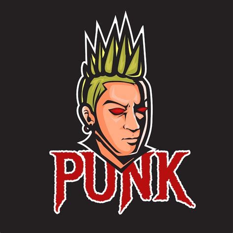 Premium Vector Punk Style Vector Illustration Logo Design