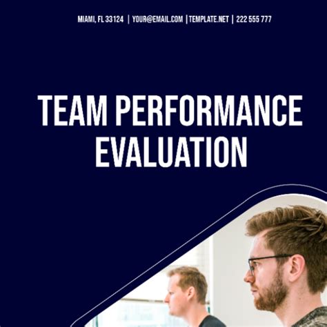 Free Team Performance Evaluation Template To Edit Online