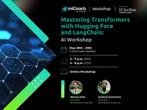 mastering transformers with hugging face and langchain events micoach