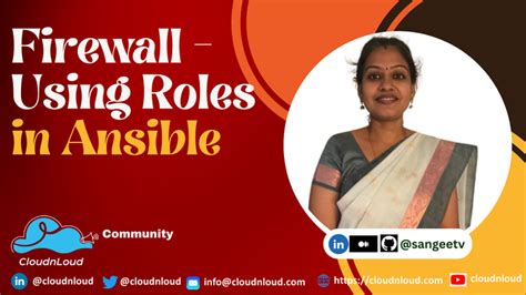 Firewall Using Roles In Ansible Sangeetha Vasudevan