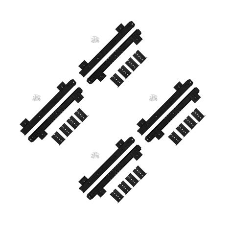Frcolor 4 Sets Keyboard Slide Keyboard Replacement Guide Rail Computer Table Drawer Slide