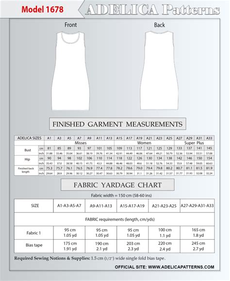 Adelica Pattern 1678 Plus Size Nightgown Sewing Pattern Textillia