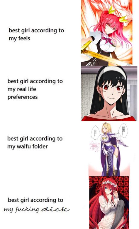 My Waifus According To Rgoodanimemes