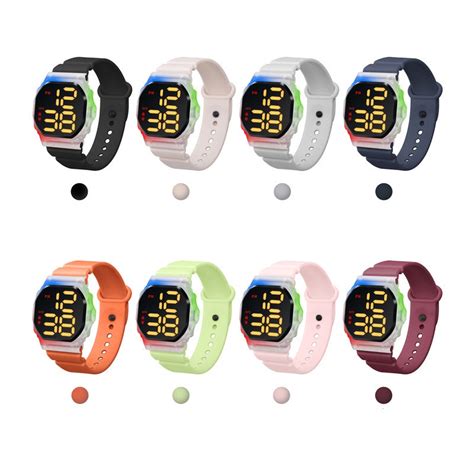 Relógio Eletrônico Digital Led Luminoso Para Meninos E Meninas De Pulso