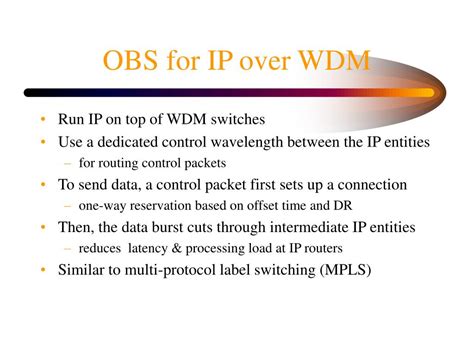 Ppt A Novel Switching Paradigm For Buffer Less Wdm Networks