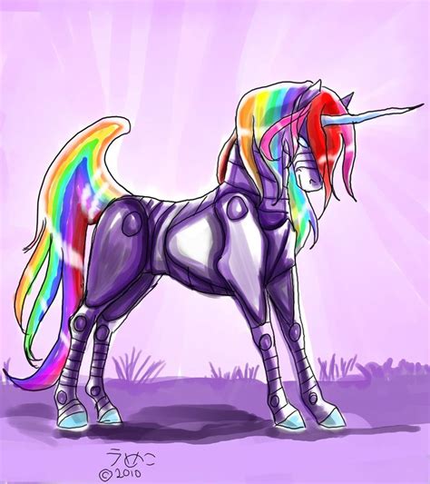 Artstation Fanart Robot Unicorn Attack