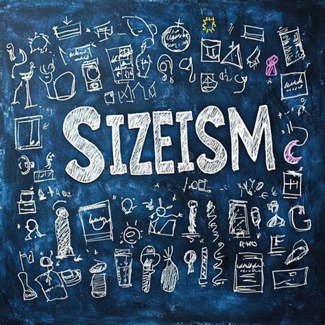 Sizeism Text Related To The Type Of Discrimination Written On A