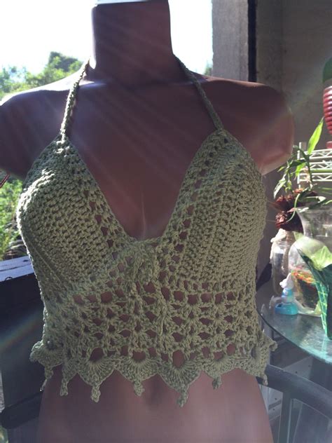 Sexy Crochet Halter Top Pattern In Pdf Etsy Norway