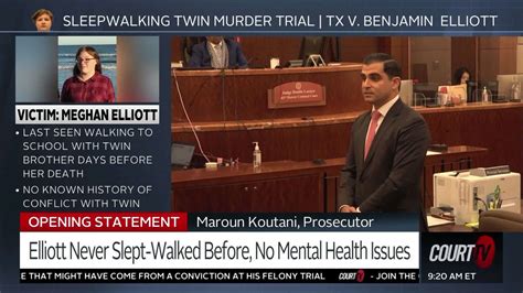 Sleepwalking Twin Murder Trial Prosecution Opening Statements Court