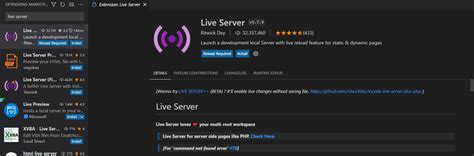 주차 강 VS Code에서 live server 실행 안됨