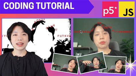 P5js Coding Tutorial Text Rain Drawing W Webcam Youtube