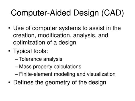 Ppt Computer Aided Design Powerpoint Presentation Free Download Id