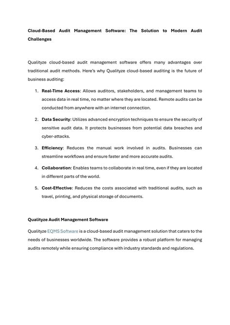 Ppt Manage Audits Remotely With Cloud Based Audit Management Software
