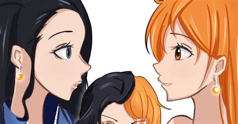 合体 ナミ・ロビンちゃん よしをのイラスト Pixiv