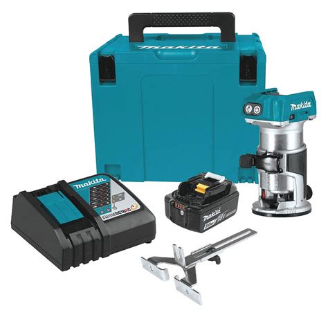Makita 18v Lxt Battery Included Cordless Compact Router Kit 54xj55 Xtr01t8j Grainger