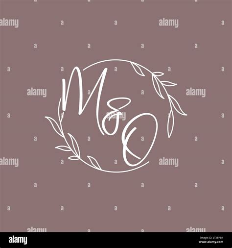 Mo Wedding Initials Monogram Logo Ideas Vector Graphic Stock Vector Image And Art Alamy