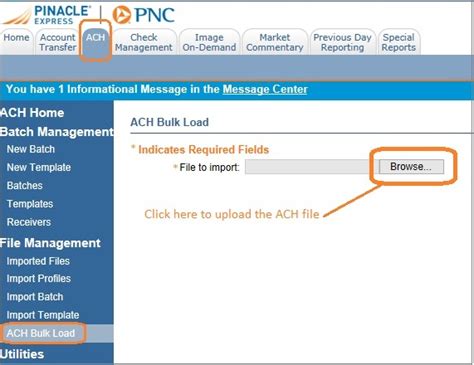 Ach Payments Upload File