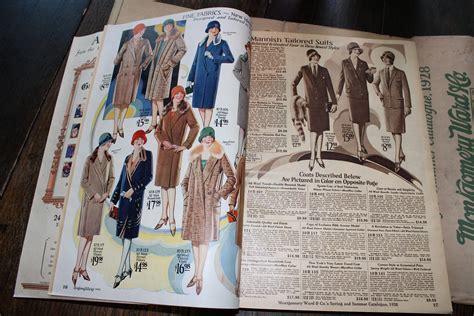 Antique 1928 Montgomery Ward Catalog Spring And Summer