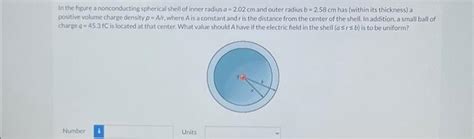 solved in the figure a nonconducting spherical shell of