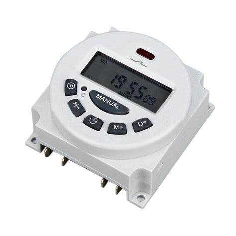 Sku8562 Temporizador 12v 16a Timer Programable Interruptor Digital De Relé Lcd Electronica Cyber