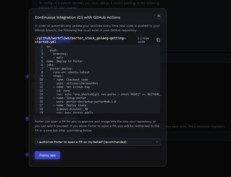 Deploy A Golang App Porter