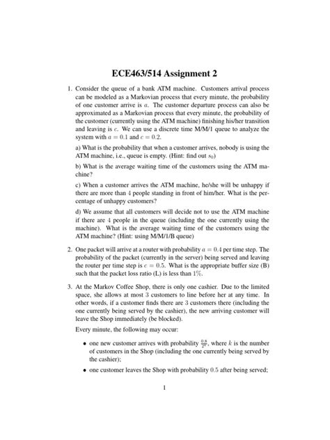 Assignment 2 Pdf Markov Chain Computer Science