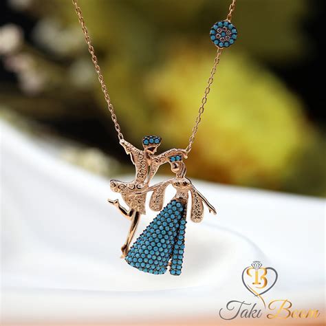 Circassian Necklace Circassian Jewelrys Circassian Necklace With Turquoise Stone Adyge