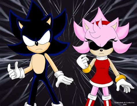 Sonamy Dark Sonic And Light Amy By Gothnebula On Deviantart