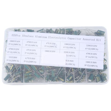 225pcs Capacitor High Frequency Inline Kit 15 Kinds Of Specifications 225pcs Capacitor High Frequency Inline Kit 15 Kinds Of Specifications