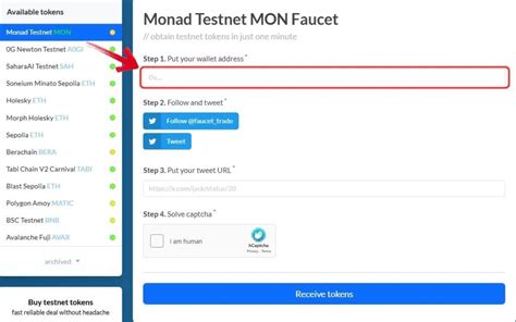 Getting Monad Testnet Tokens Easy Guide