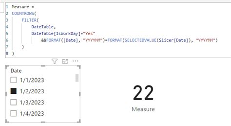 Solved Counting Working Days In Dax Months Microsoft Fabric Community