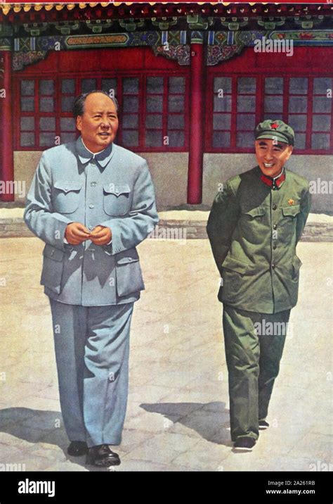 Lin Biao With Mao Zedong 1966 Lin Biao 1907 1971 Lin Became