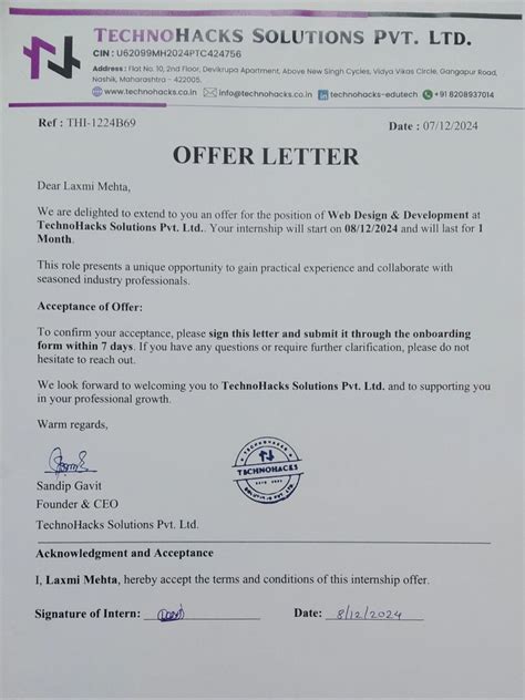 Laxmi Mehta On Linkedin Internshipopportunity Webdevelopment