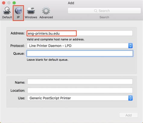 Add Printer To MacOS College Of Engineering Information Technology