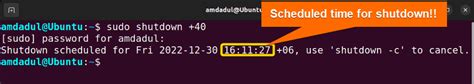 the “shutdown” command in linux [7 practical examples]