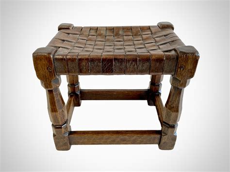 Mouseman Oak Stool Sold Carnes Fine Art