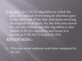 Disk Scheduling Algorithm In Operating System PPTX Operating Systems Computer Software And