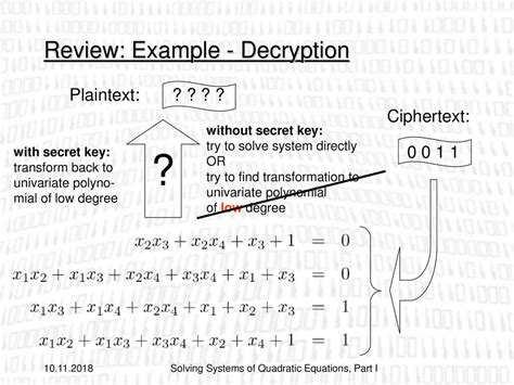 Solving Systems Of Quadratic Equations Ppt Download
