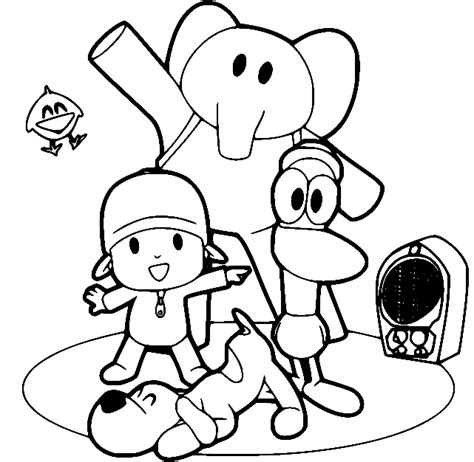 Coloring Pocoyo Book Coloring Pocoyo Pages Patty Printable