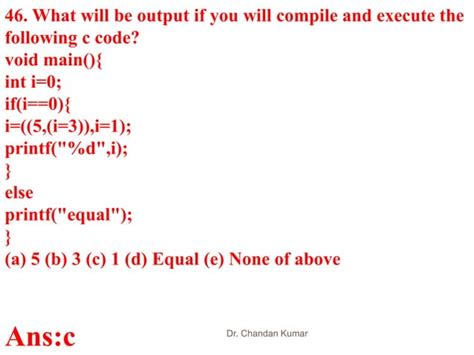 Technical Questions For Interview C Programming Pptx