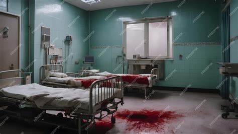 Premium Photo Bloody Hospital Room Background Very Cool