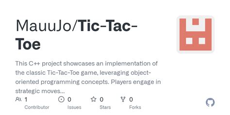 Github Mauujotic Tac Toe This C Project Showcases An