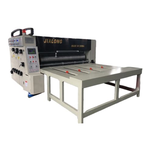 Semi Automatic Chain Feeder Flexo Printer Slotter Die Cutter For Corrugated Carton Making