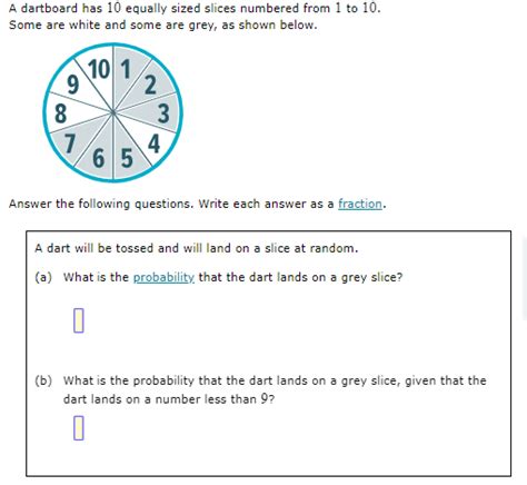 A Dartboard Has Equally Sized Slices StudyX