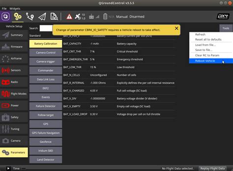 Upload Px4 Parameters Modalai Technical Docs