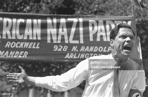 George Lincoln Rockwell Head Of The American Nazi Party Appears To